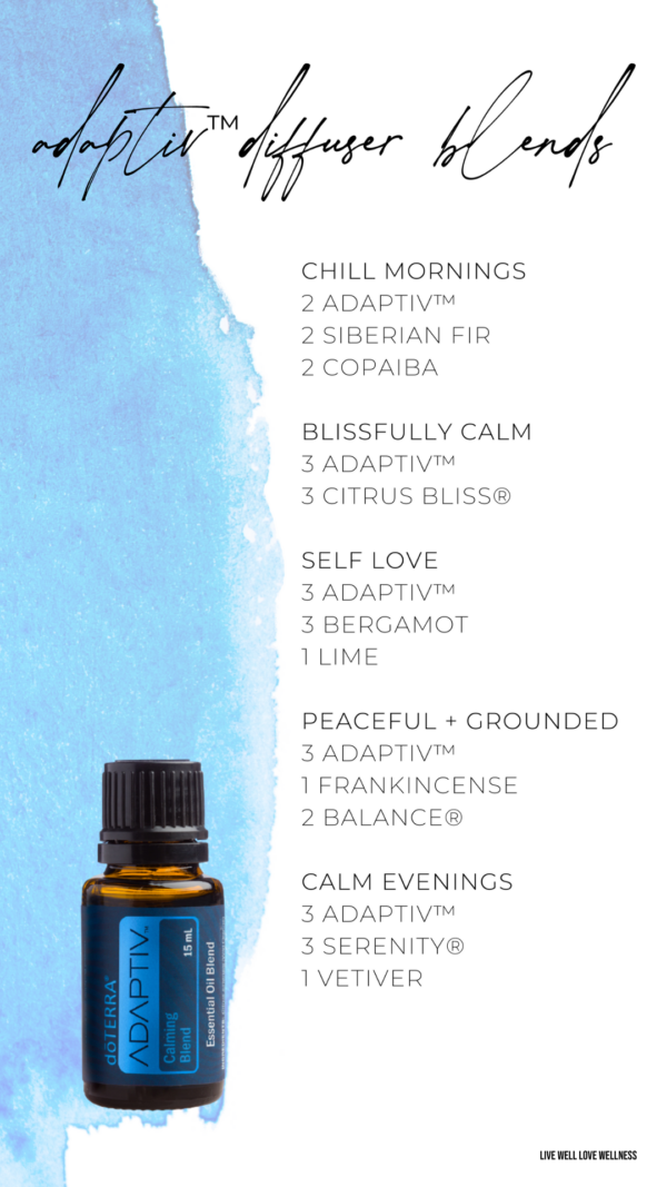 Adaptiv Diffuser Blends - LIVE WELL LOVE WELLNESS