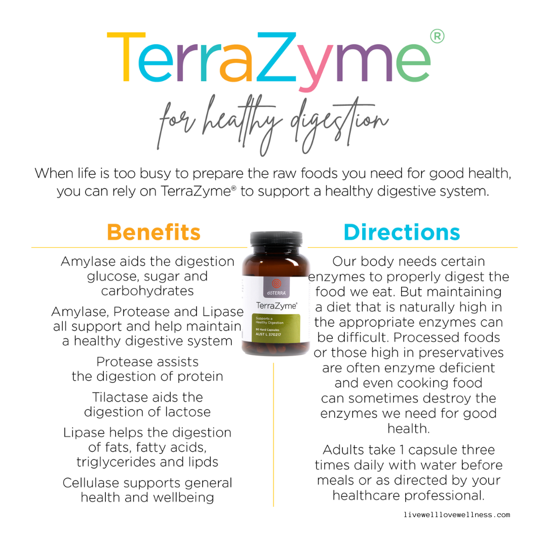 Natural Digestive Support with TerraZyme - LIVE WELL LOVE WELLNESS
